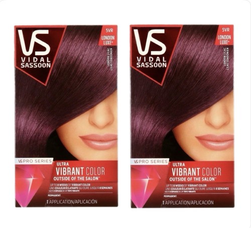 Vidal Sassoon Pro Series Permanent Hair Color Dye, 5VR, Hair Color ...
