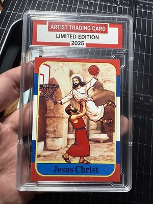 Non Holo Slab ‘86 Jesus Christ Rookie Card Custom Art Card Limited By ...