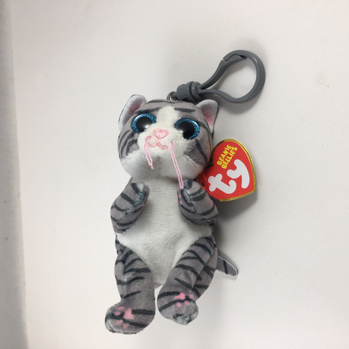 Ty Beanie Baby Bellies - MITZI the Tabby Cat (Plastic Key Clip 4 Inch ...