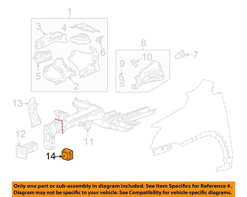 Chevrolet GM OEM 15-18 Trax Fender-Reinforcement Left 42491584 | eBay