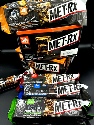 30 MET-Rx Big100 30g Protein Bars Choco Chip Cookie Dough Crunch ...