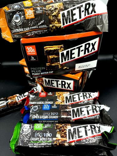 30 MET-Rx Big100 30g Protein Bars Choco Chip Cookie Dough Crunch ...