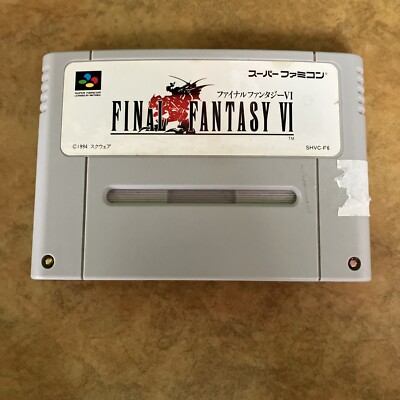 Super Famicom - Final Fantasy VI Japan Super Nintendo Cart Only SHVC-F6 ...