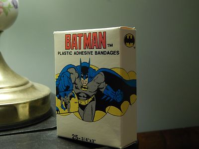 (1989) Batman - Plastic Adhesive Bandages [Quantasia] *NOS* Full Box 25 ...