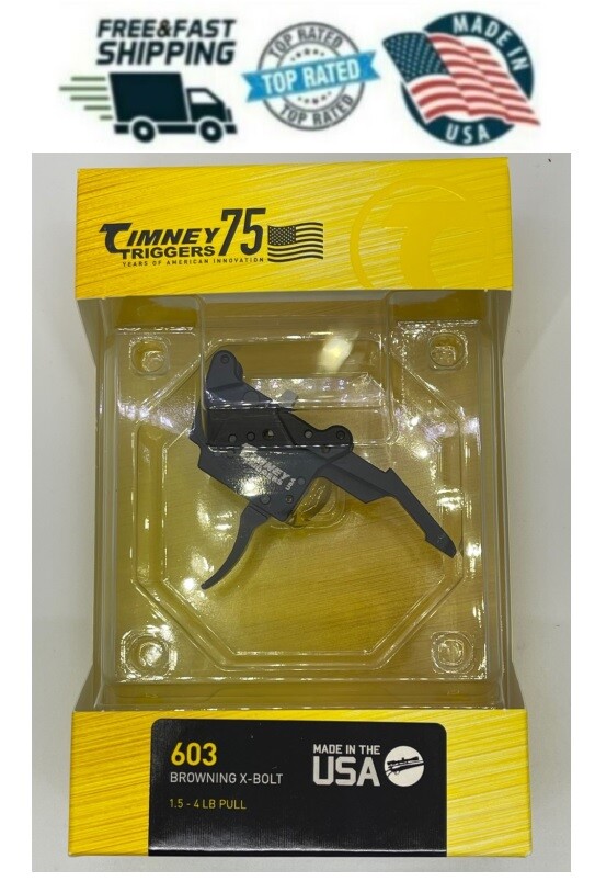 TIMNEY TRIGGER 603 FOR BROWNING X-BOLT RIFLE TRIGGER ADJUST 1.5 - 4 LBS ...