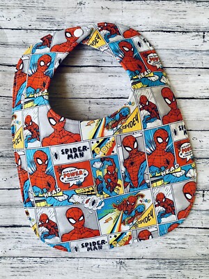 Spider Hero Baby Bib Handmade New | eBay