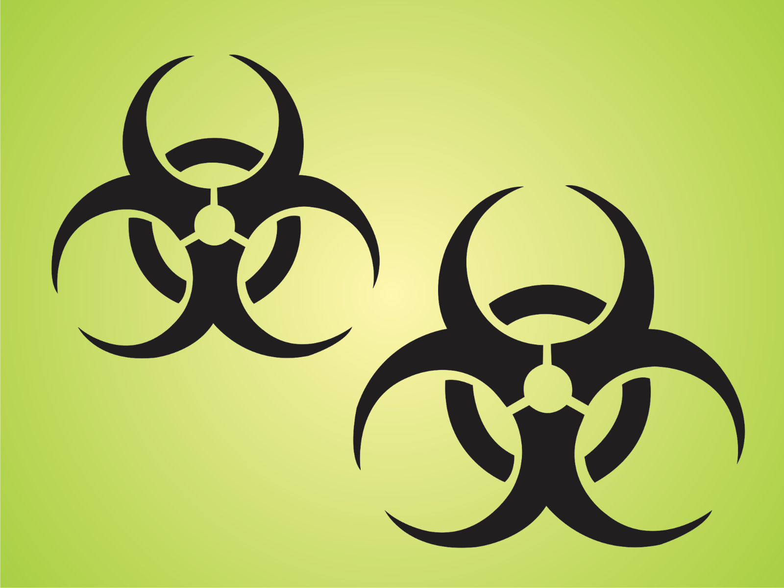Stencil Bio Hazard Caution Danger Poison Zombie Symbol Tattoo DIY Art ...
