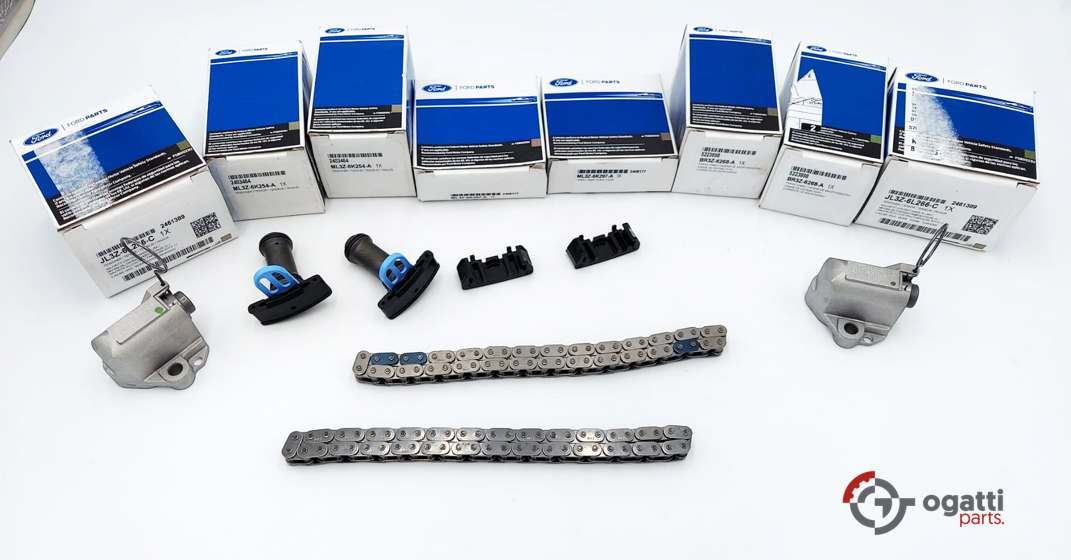 TIMING CHAIN KIT 5.0L BRAND NEW FORD OEM SET-8 F-150 5.0L COYOTE V8 32V ...
