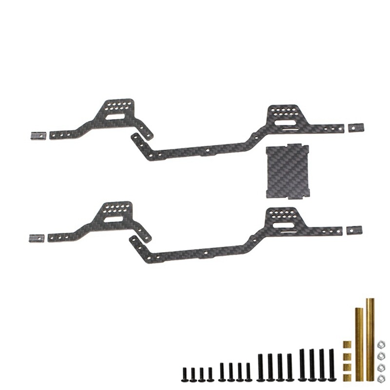 LCG Carbon Fiber Chassis Kit Frame Girder Rail for TRX4M 1/18 RC ...