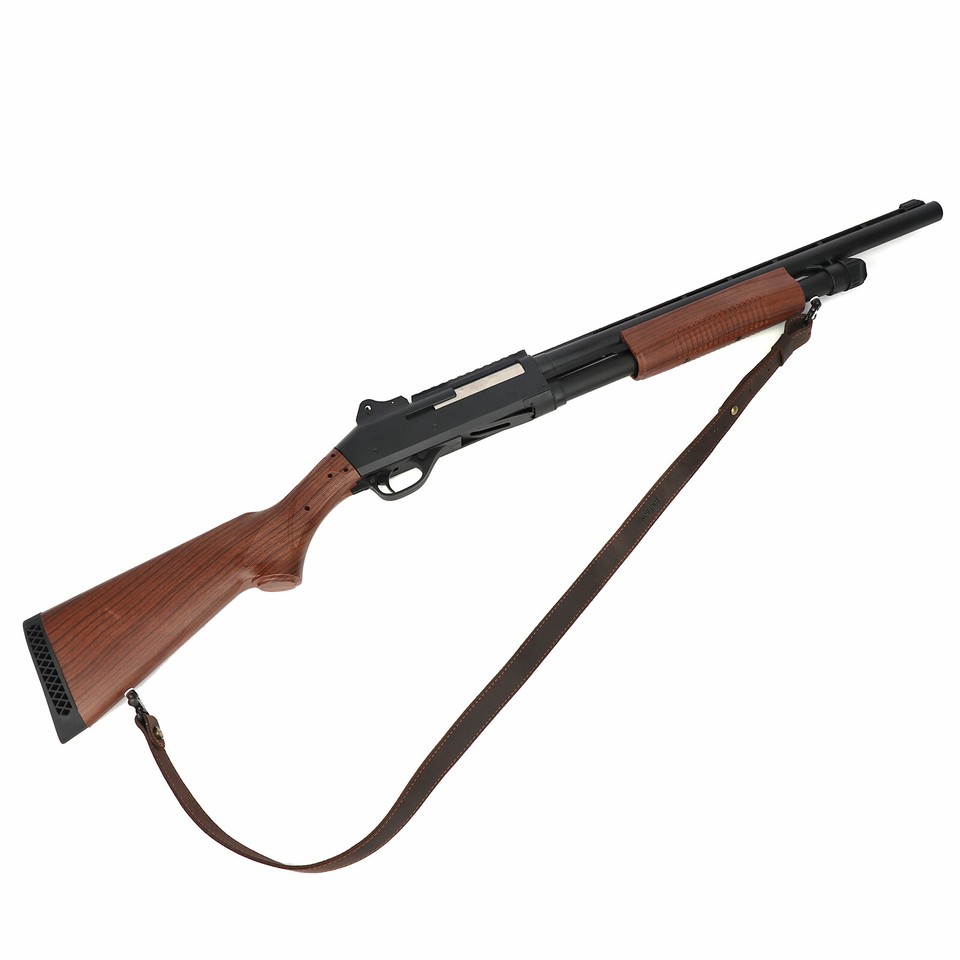 Buffalo Leather Rifle Gun Sling_Adjustable Shotgun Strap_1" Wide 2 ...