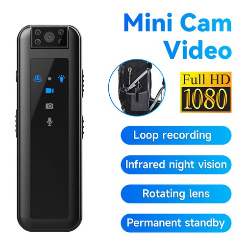 HD 1080P Video Recorder DVR IR Night Cam Camcorder Mini Body Police ...