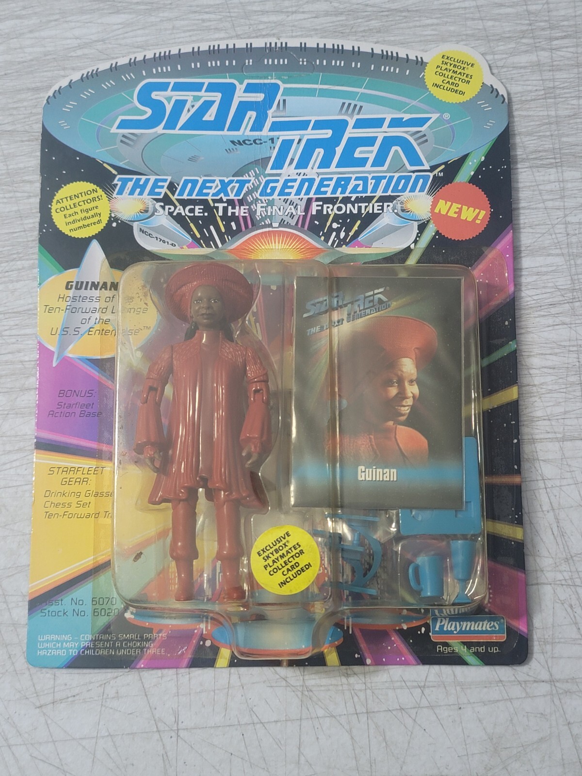 Star Trek TNG Guinan With Space Cap Action Figure NEW Sealed Playmates ...