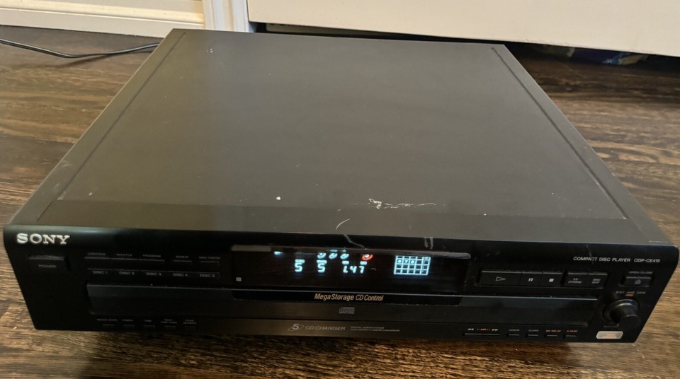 Sony CDP-CE415 CD Changer 5 Compact Disc Player HiFi Stereo Vintage ...
