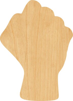 Fist Laser Cut Out Wood Shape Craft Supply - Woodcraft Cutout | eBay