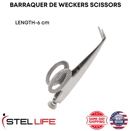 Barraquer De Wackers Scissors Angled Blade 7mm Surgical Ophthalmic ...