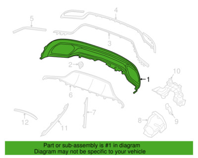 Mercedes Benz C350e C63 AMG S C400 C300 2015-2018 Rear Trim Bumper ...