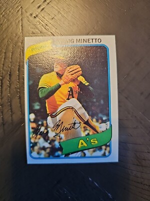 1980 Topps - #494 Craig Minetto Oakland Athletics P | eBay
