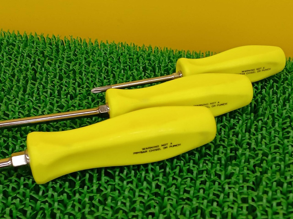 Snap On Screwdriver Set, Combination 7 Pcs. Hi-viz HARD HANDLES ...