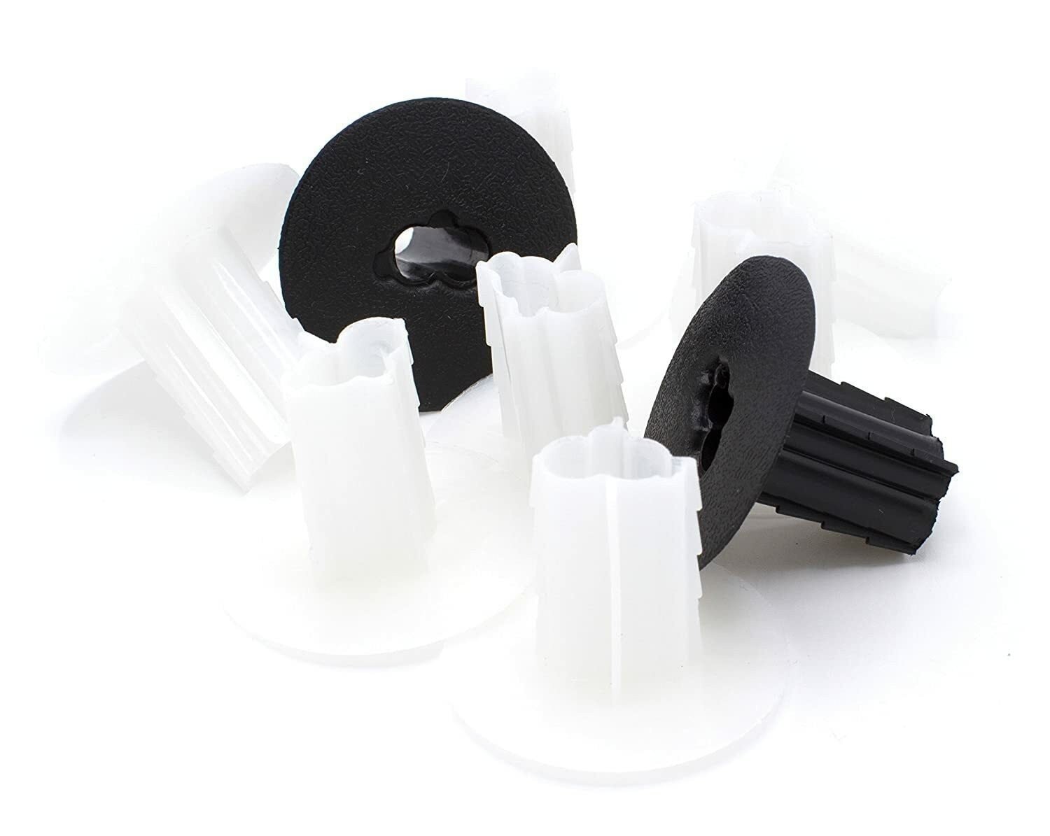 White Dual Feed Through Bushing For Coax Coaxial Cable RG6 - 10 Pack | eBay