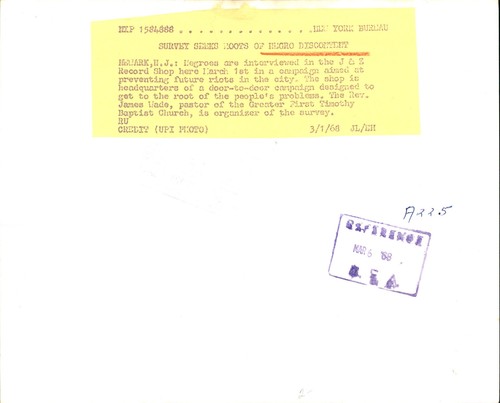 Civil Rights Survey at Record Shop (1968) | eBay