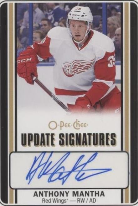 2016-17 Upper Deck - O-Pee-Chee Update Signatures Anthony Mantha #US-MA ...