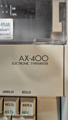 Brother AX-400 Electronic Daisy Wheel Typewriter Made in USA Spell ...