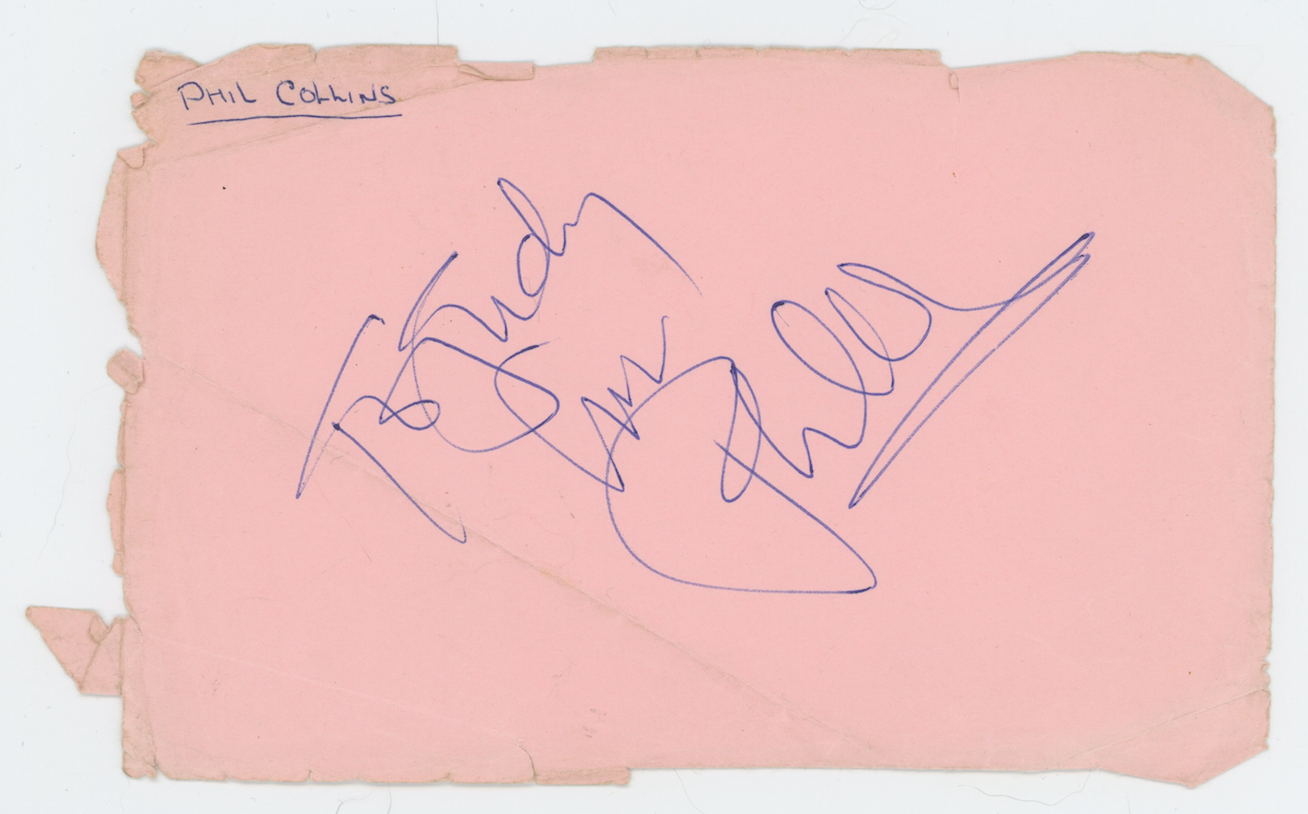Phil Collins Genesis Autographed Signed Album Page AMCo COA 26086 | eBay