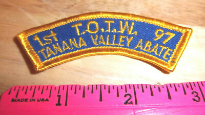 Tanana Valley Alaska ABATE 1997 shoulder arch style Embroidered Patch ...