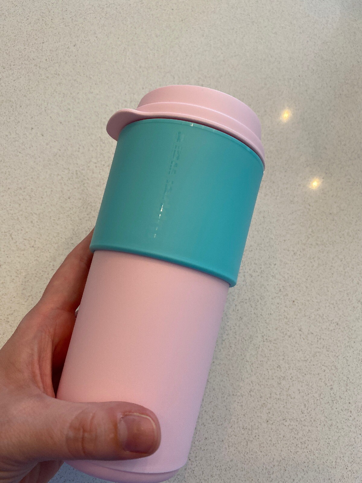 Tupperware Commuter Mug Reusable Coffee Mug 16oz Watermelon Dream Pink ...