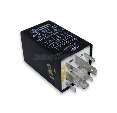120-Audi VW Seat Black-175 9-Pin Relay (Module) 3A0927181 61233005 WLO ...