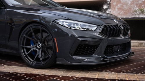 Vorsteiner VRS Aero Front Spoiler Carbon Fiber PP 2x2 Glossy fits BMW ...