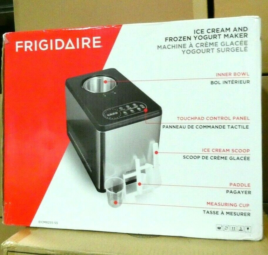 FRIGIDAIRE Electric Ice Cream Maker Frozen Yogurt Machine 1.6 QT w ...