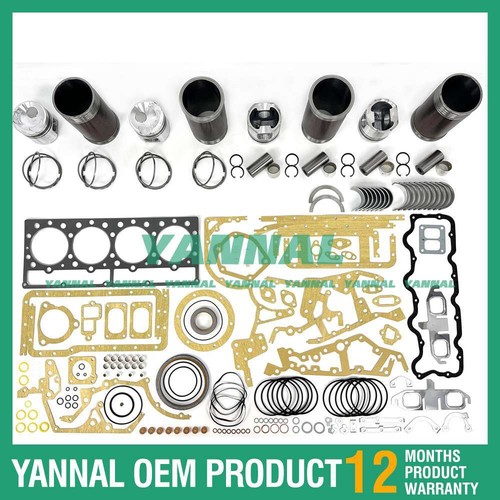 For CATERPILLAR CAT 3304 rebuild overhaul kit piston liner bearing ...