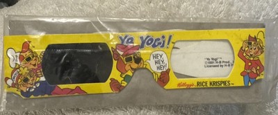 1991 ad YO YOGI 3D Glasses Hanna-Barbera Yogi Bear Kelloggs Rice ...
