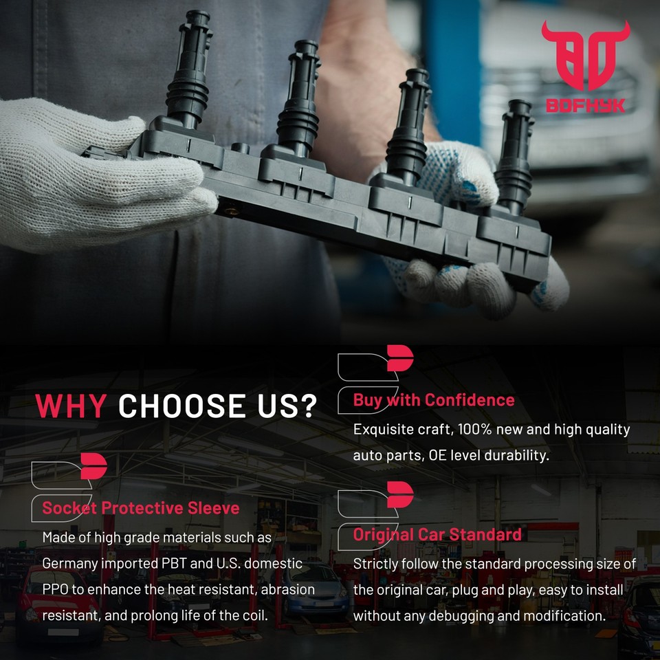 NEW 8 Pack Ignition Coils for Various Lincoln Ford GT Mustang DG512 ...