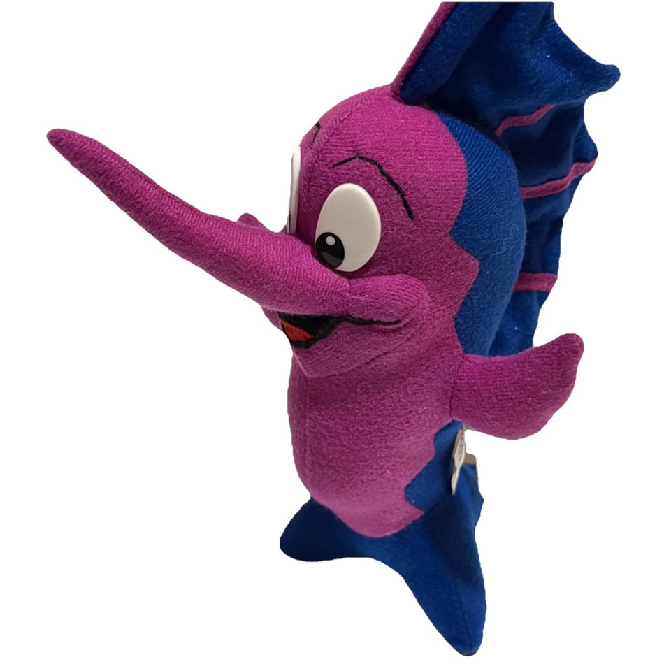 Vtg Marlin Swordfish Plush fish Play by Play blue purple stuffed animal ...