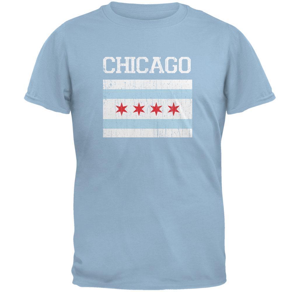 City Distressed Flag Chicago Mens T Shirt | eBay