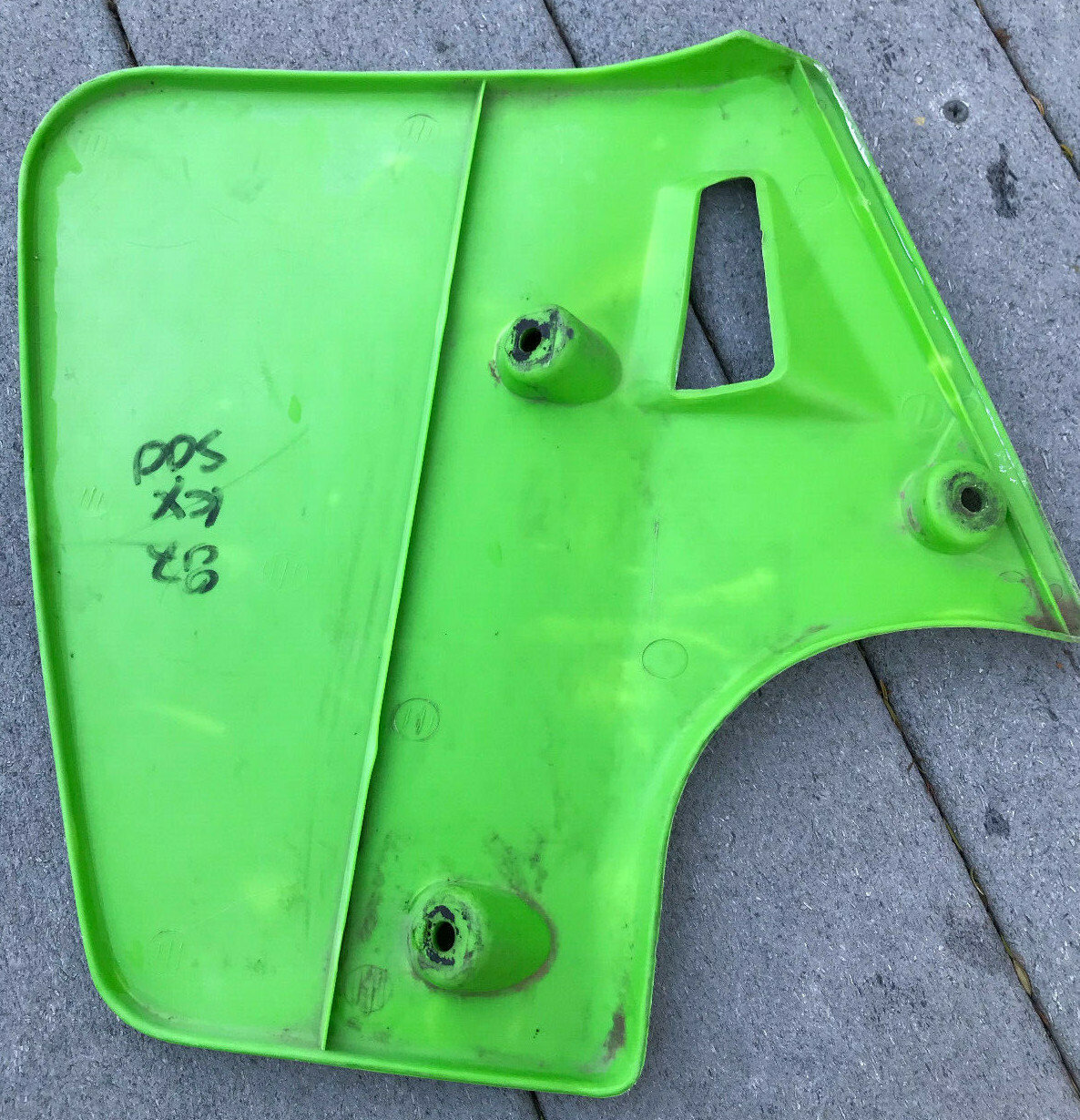 Kawasaki KX500 Radiator Panel R/H 1987 Vintage OEM Part P/N 49089-5021 ...