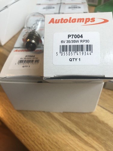 P7004 6v 35/35w MOTORCYCLE/MOPED HEADLAMP BULB RP30 FITTING X 2 | eBay UK