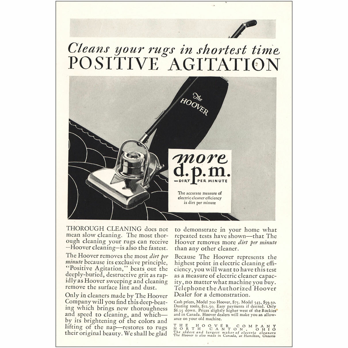 1928 Hoover Vacuum: Positive Agitation Vintage Print Ad | eBay
