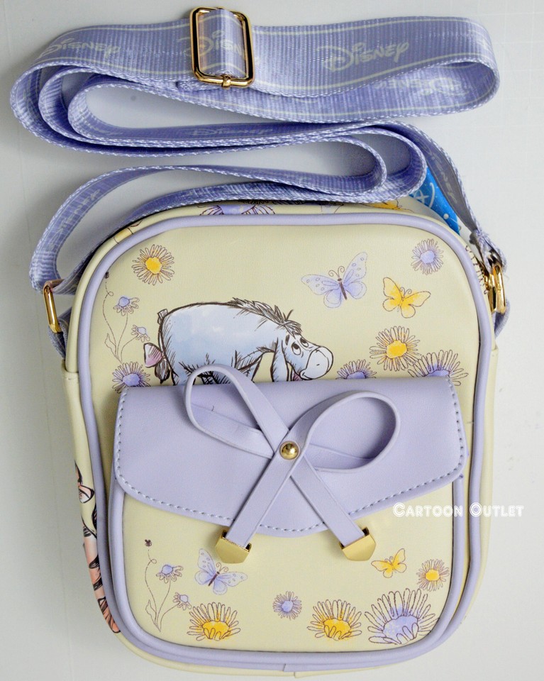 Disney Eeyore Crossbody Purse Piglet Tigger 8.5" Carry Shoulder Bag ...