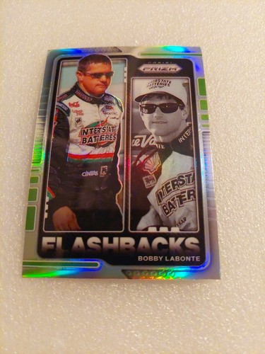 2021 PRIZM NASCAR RACING FLASHBACKS SILVER HOLO #73 BOBBY LABONTE CARD ...