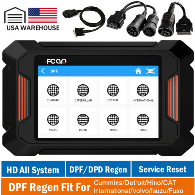 HD Heavy Duty Truck Scanner DPD/DPF Forced Regeration OBD2 Diagnostic ...