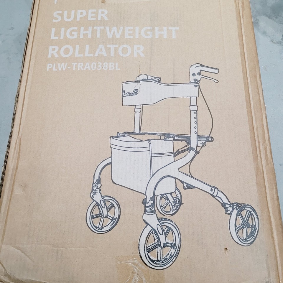 PLANET WALK Super Lightweight Foldable Rollator All Terrain Senior ...