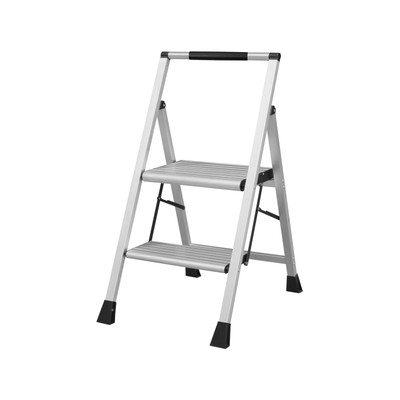 Syneco 100kg 2 Step Domestic Slim Line Aluminium Ladder | eBay Australia