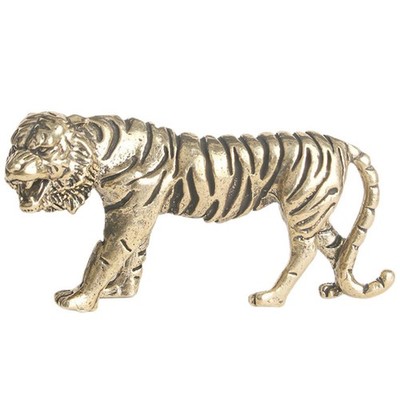 Desktop Brass Decor Home Tabletop Tiger Adornment Animal Adornments ...