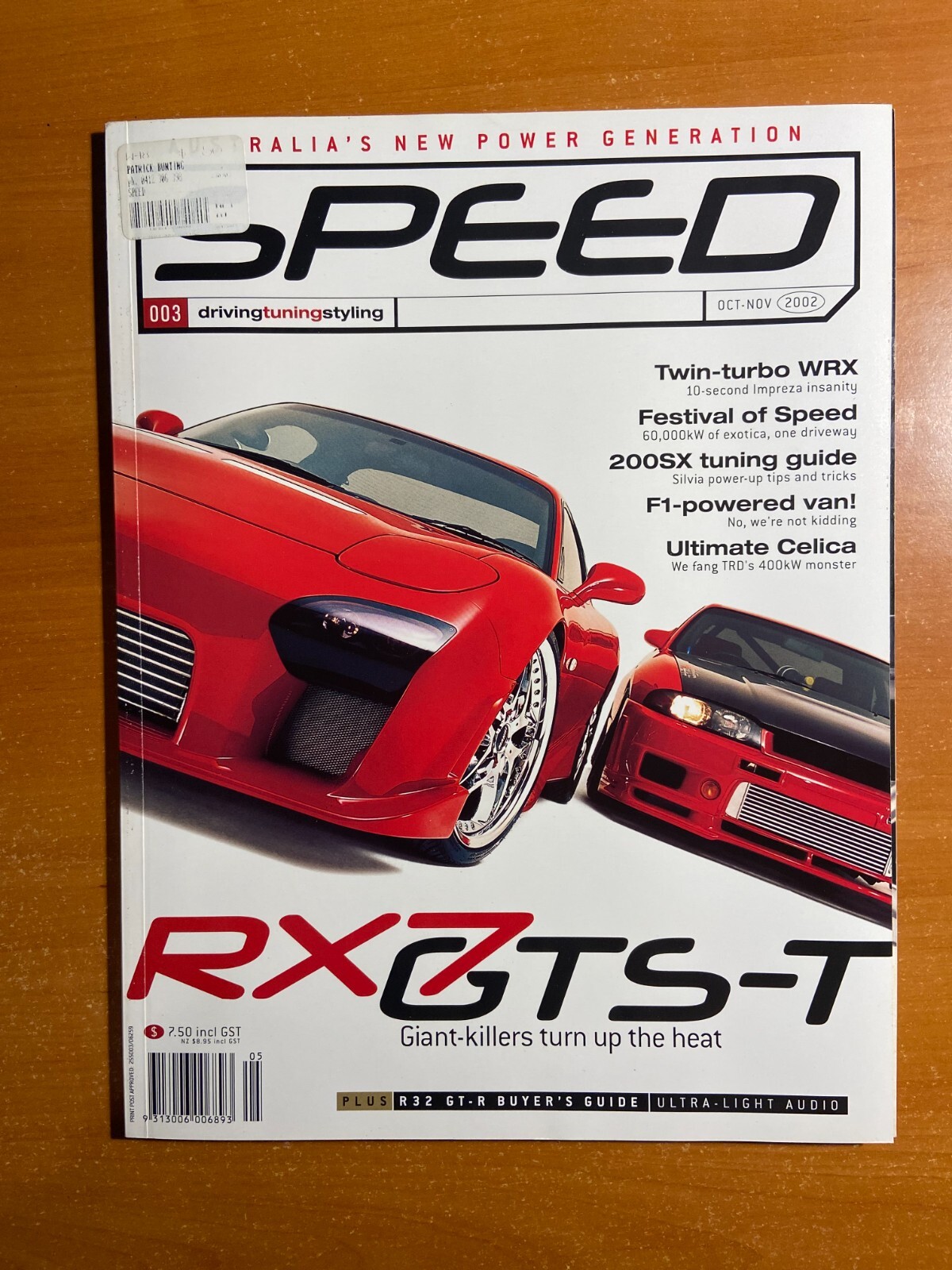 Speed Magazine Australia Oct-Nov 2002 Issue 003 - RX7 R33 GTS-T | eBay