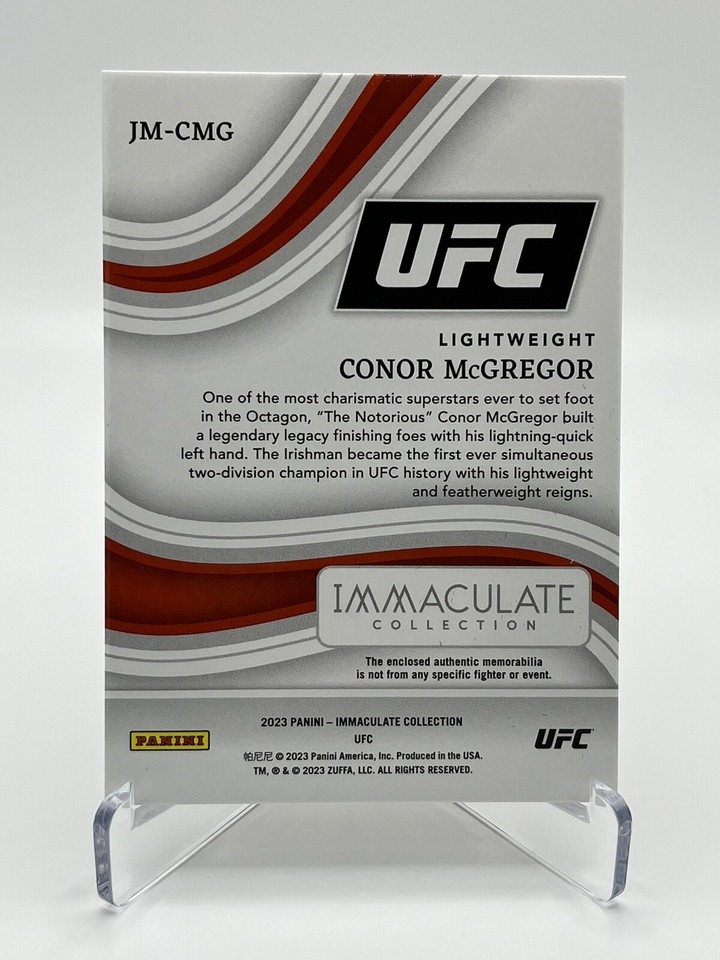 2023 Panini Immaculate Collection UFC Conor McGregor Gold Shorts #03/10 ...