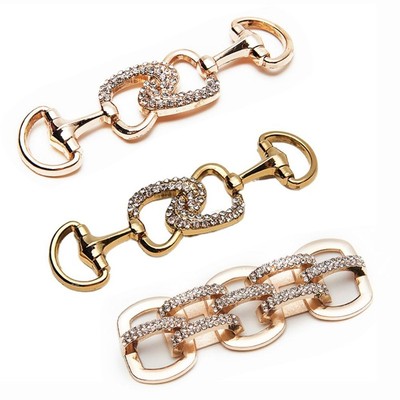 Metal Metal Shoe Chain Rhinestone Metal Buckles New Fashion DIY Shoes ...