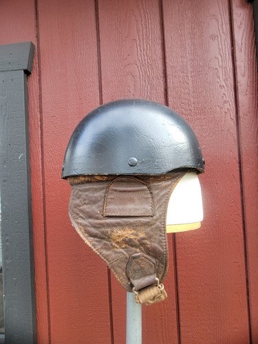 Vintage Cromwell England Motorcycle Motorbike Racing Leather Helmet ...